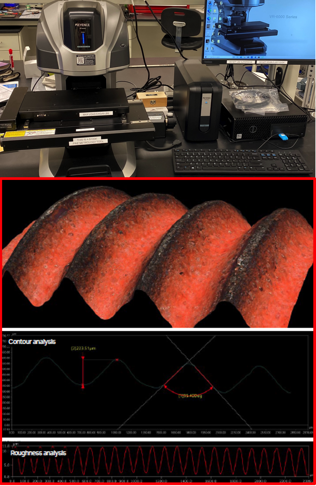 Keyence VR-6000 3D Optical Profilometer | Advanced Manufacturing Pilot Facility